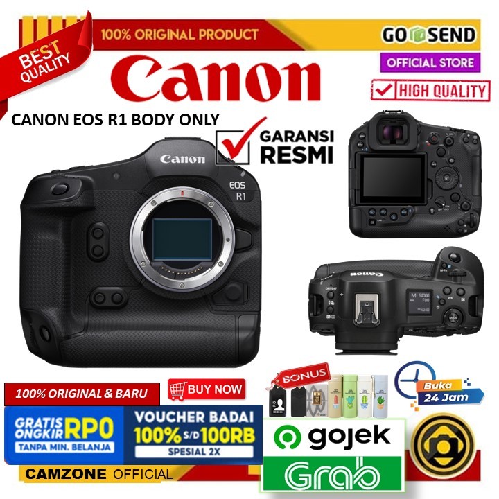 Jual Canon EOS R1 Body Only Mirrorless Camera Canon EOS R 1 GARANSI ...