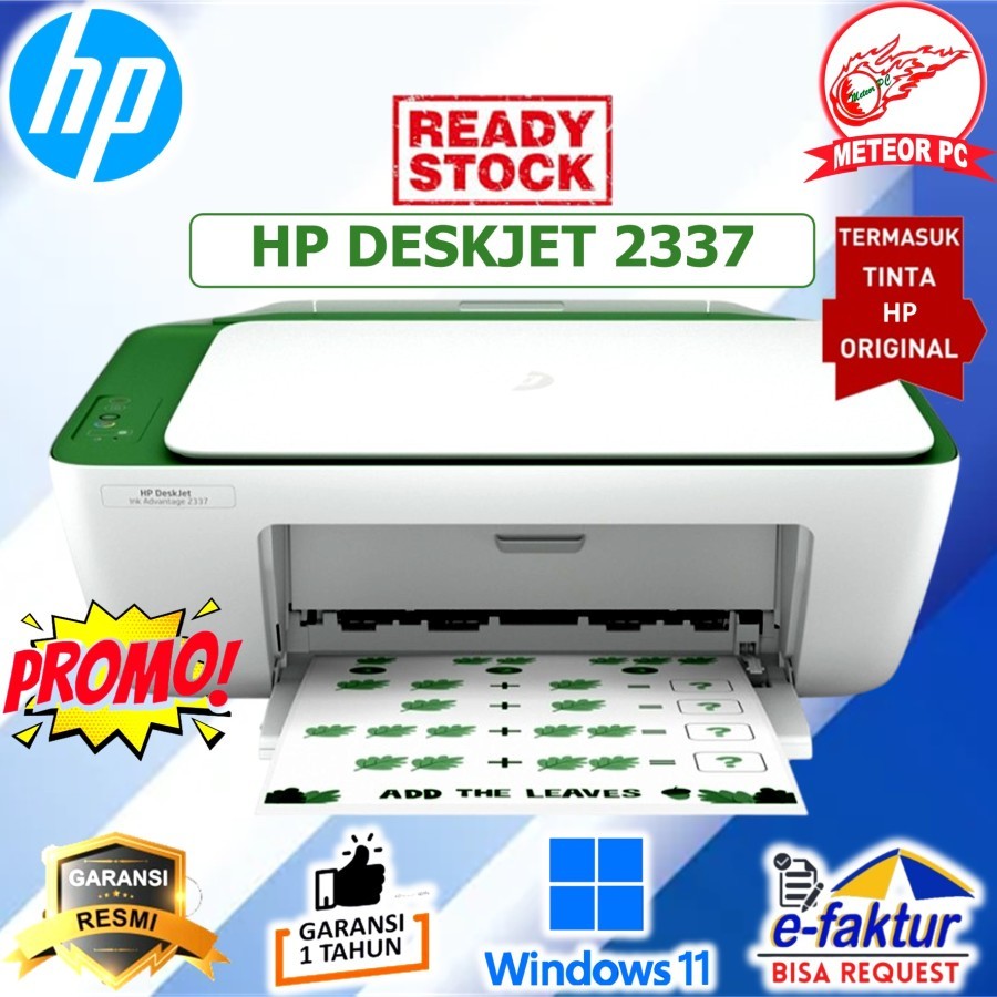 Jual Printer HP Deskjet 2337 Ink Advantage All in One Print Scan Copy | Shopee Indonesia