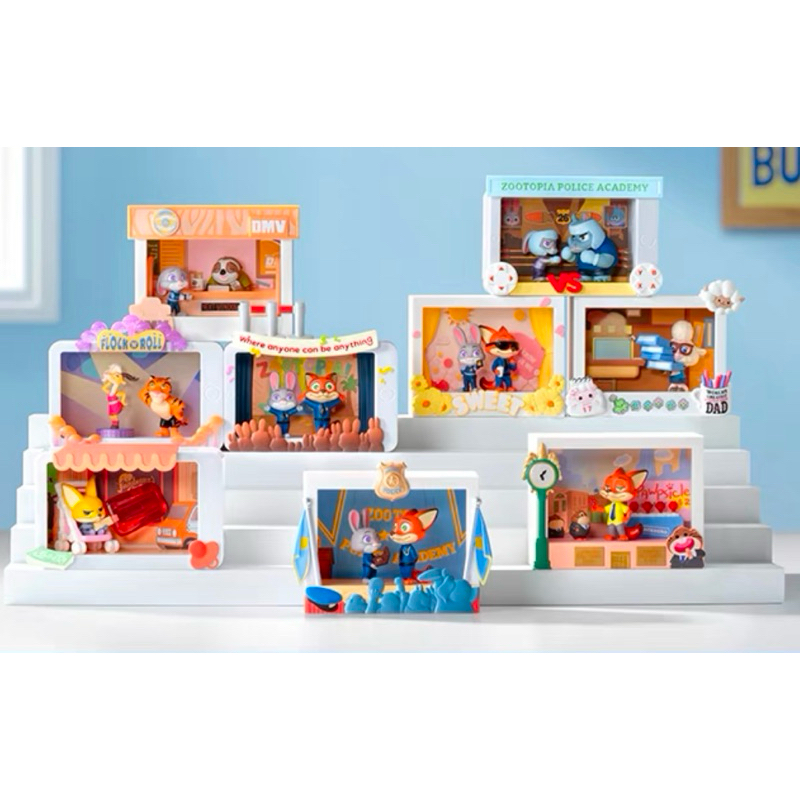 Jual 1 SET SEGEL Zootopia Highlight Moment Disney Pop Mart Action ...