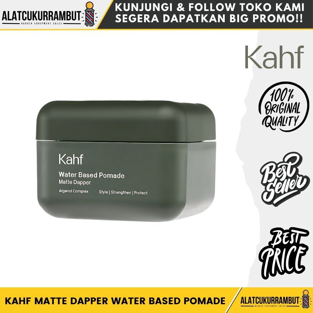Jual KAHF Matte Dapper Water Based Kahf Pomade Minyak Rambut Pria 70 ...