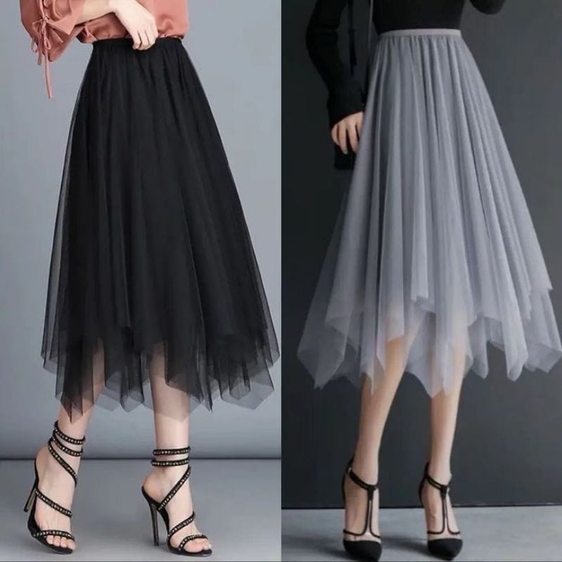 Jual Rok tile / rok tutu / rok transpran / rok japlin | Shopee Indonesia