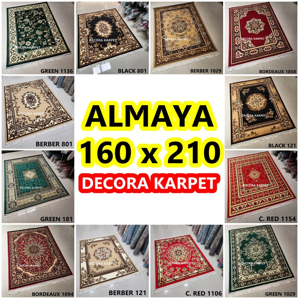 Jual DECORA Karpet Permadani Rumbai ALMAYA Ukuran Standar 160 x 210 ...