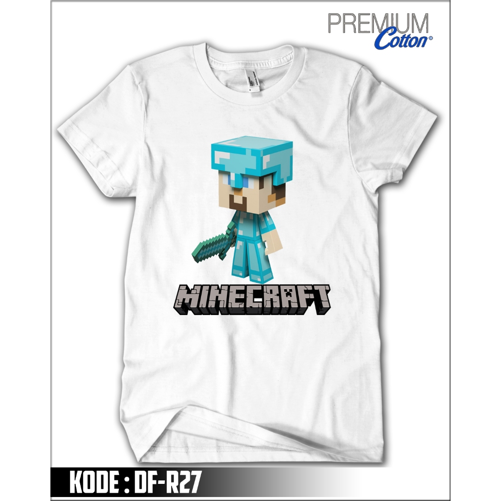Jual Baju Minecraft Premium Kaos Katun Baju Anak dan Dewasa Keren dan ...