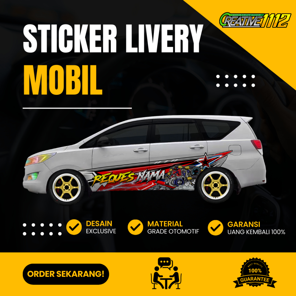 Jual Stiker Decal Kustom untuk Toyota Innova Kijang Innova dan Zenix ...