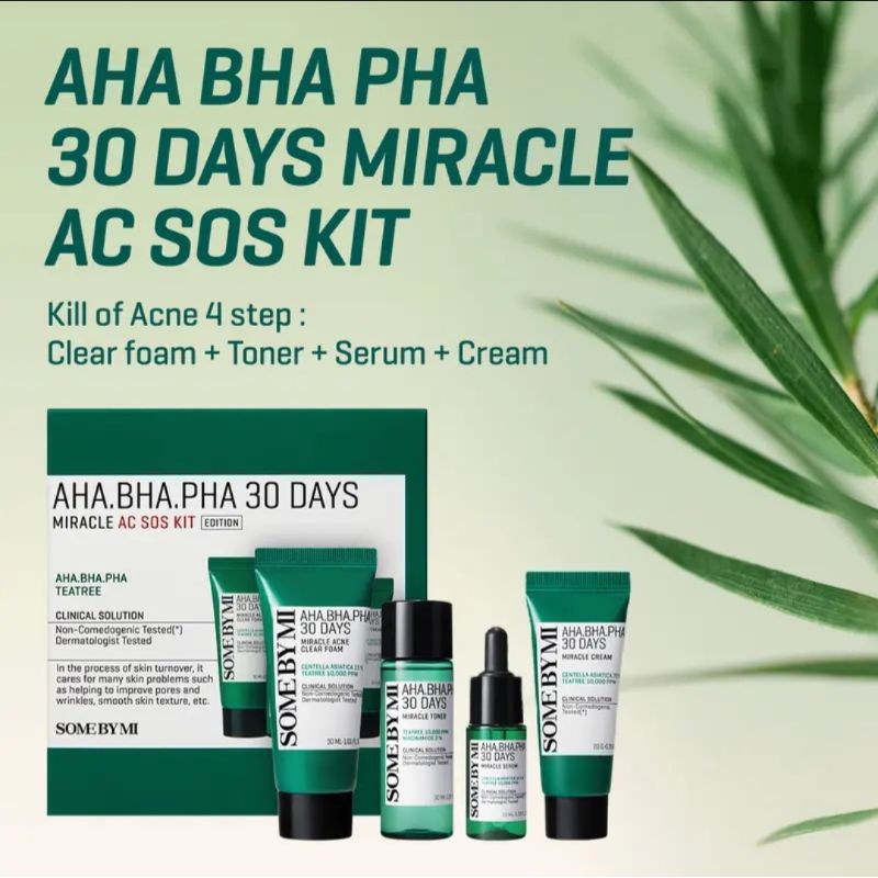Jual Some by mi aha bha pha 30 days miracle ac sos kit/snail truecica ...