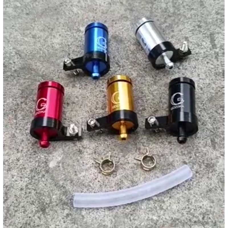 Jual Tabung minyak rem CNC model Botol Asli Gozima plus kleman dan ...
