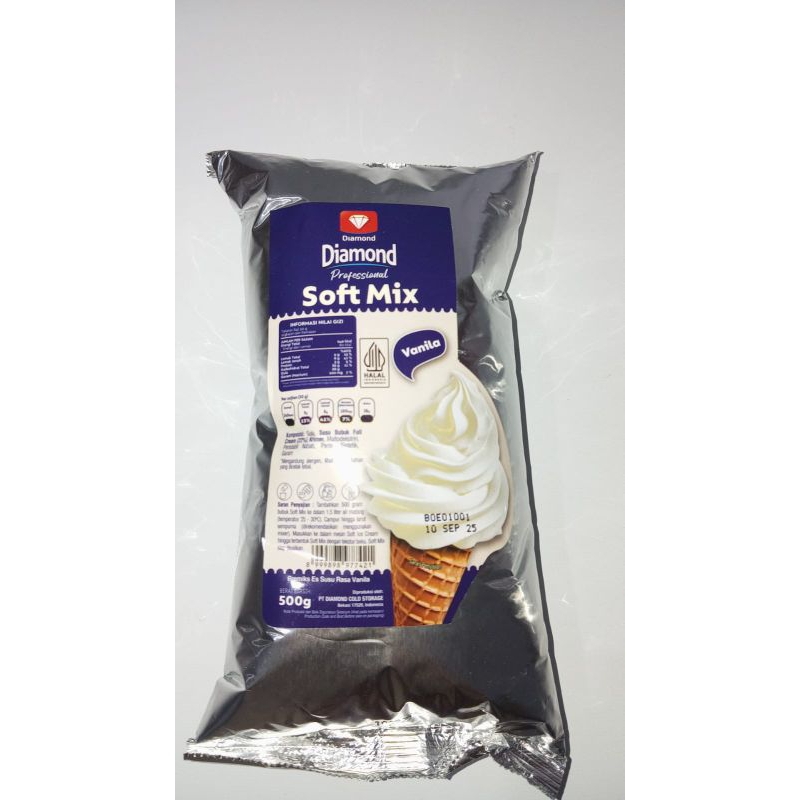 Jual DIAMOND SOFT MIX VANILA ICE CREAM | SOFT MIX ICE CREAM | SOFT MIX ...