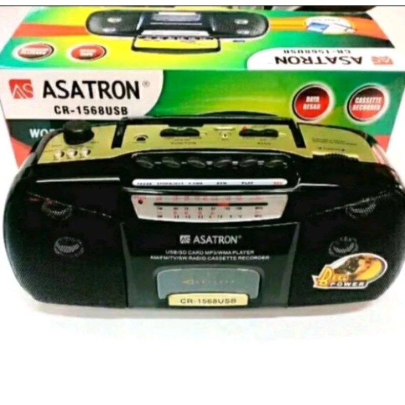 Jual Radio Tape Compo Asatron CR-1568 Kaset Pita Radio USB Original ...