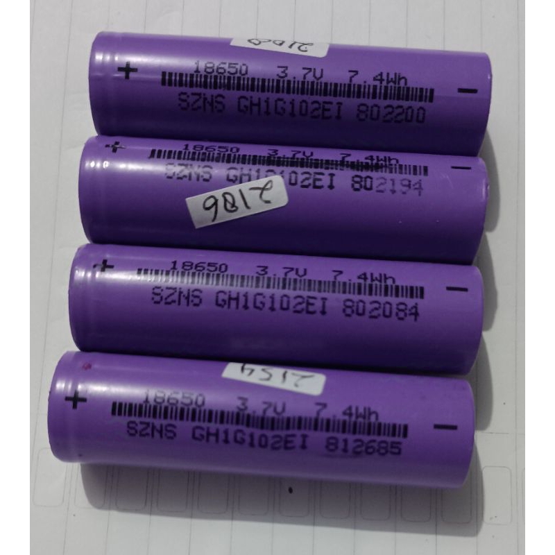 Jual Battery baterai batre 18650 lithium-ion kapasitas real 2200 ...
