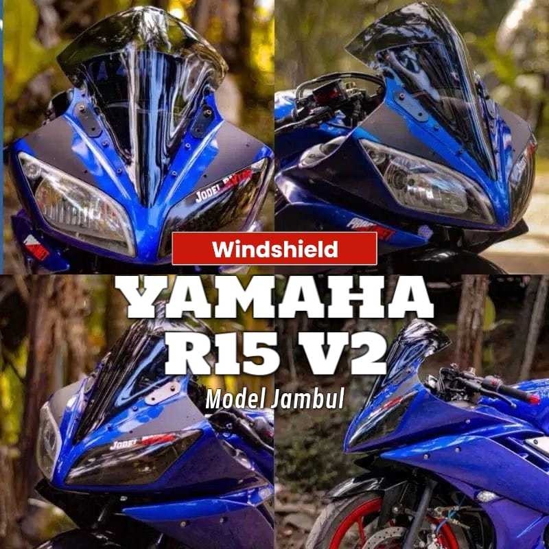 Jual Visor windshield R15 visor R15 v2 Model Jambul Windshield yamaha ...