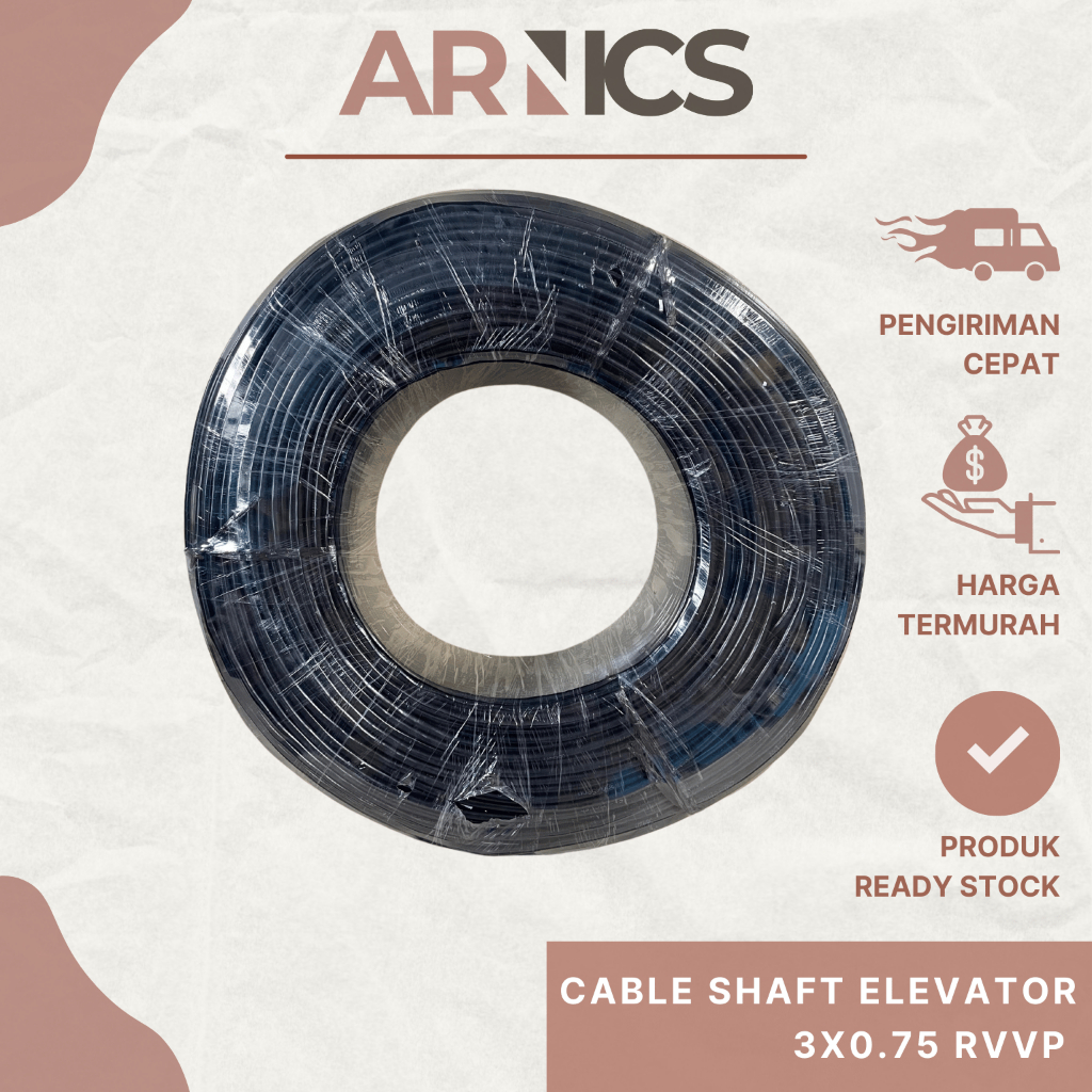 Jual Cable Shaft Elevator RVV 3 x 0.75 mm / Hoistway Cable | Shopee Indonesia