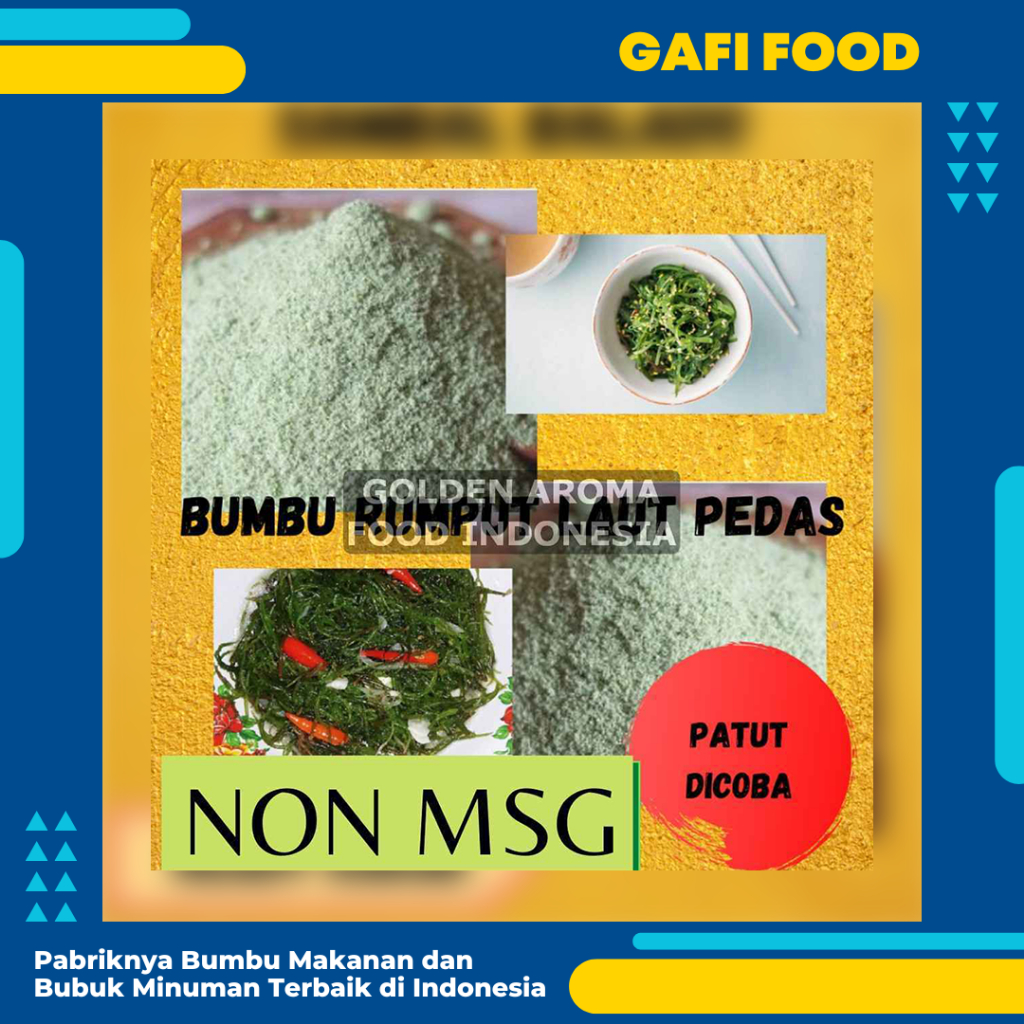 Jual BUMBU TABUR RUMPUT LAUT PEDAS SPICY SEAWEED NON MSG 1 KG FOOD ...