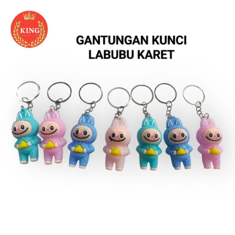 Jual Gantungan Kunci Labubu Karet / Labubu lucu Viral / Labubu (KING ...