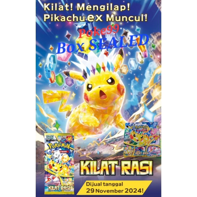 Jual PROMO! ORI! Kilat Rasi SV8s Box booster pokemon Indonesia | Shopee Indonesia