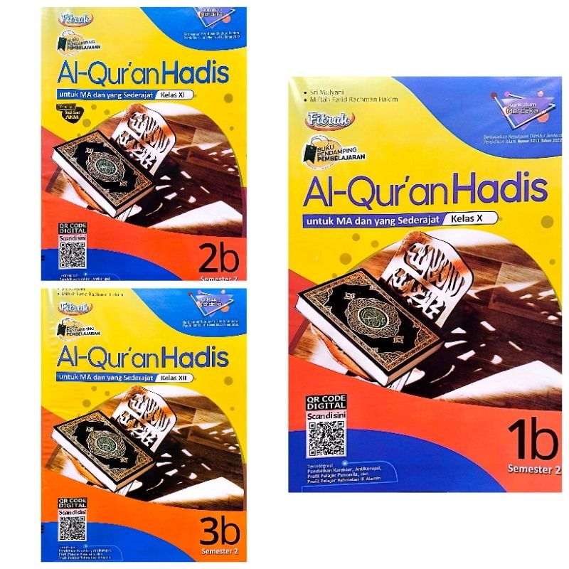 Jual BUKU LKS FITRAH SMA MA AL-QURAN HADIS QURDIST KELAS 10 11 12 KURIKULUM MERDEKA SEMESTER 2 ...