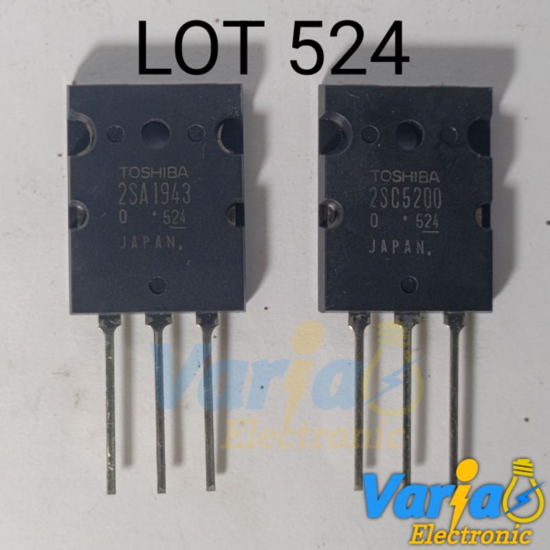 Jual TRANSISTOR TOSHIBA 2SA1943 2SC5200 TOSHIBA LOT 524 JAPAN | Shopee Indonesia