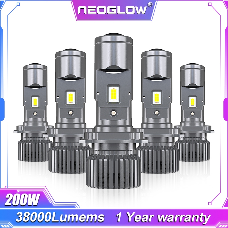 Jual NEOGLOW Lumino PRO Series 200W 38000LM 6500K White H4 LED Car Headlight Cocok Untuk Mobil ...