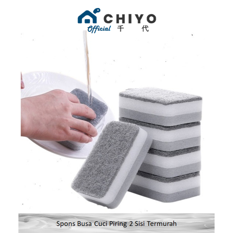 Jual CHIYO Living - Spons Busa Cuci Piring 2 Sisi Termurah | Shopee ...