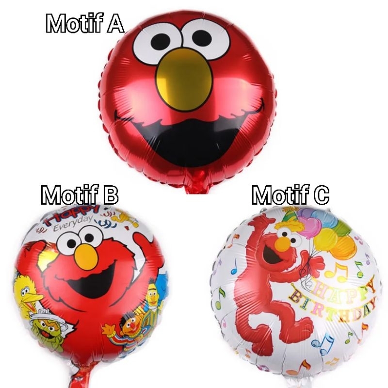 Jual Balon foil happy birthday elmo sesame street sesamestreet hbd ...