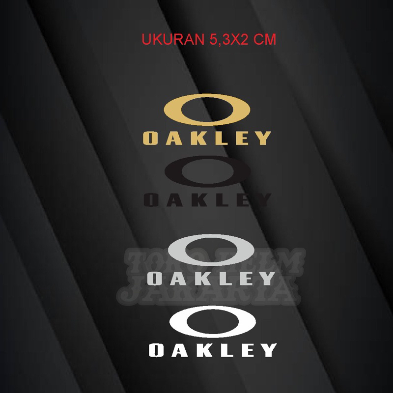 Jual Sticker tulisan OAKLEY ukuran 5,3x2cm | Shopee Indonesia