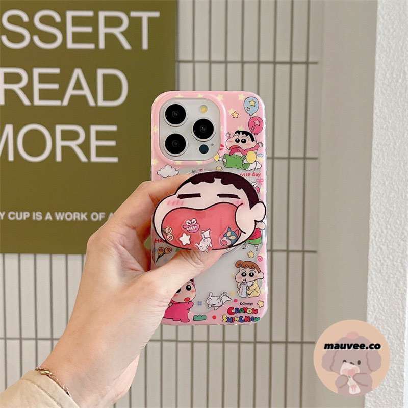 Jual [READY] IPHONE CASE SHINCHAN MAGSAFE FREE POPSOCKET | Shopee Indonesia