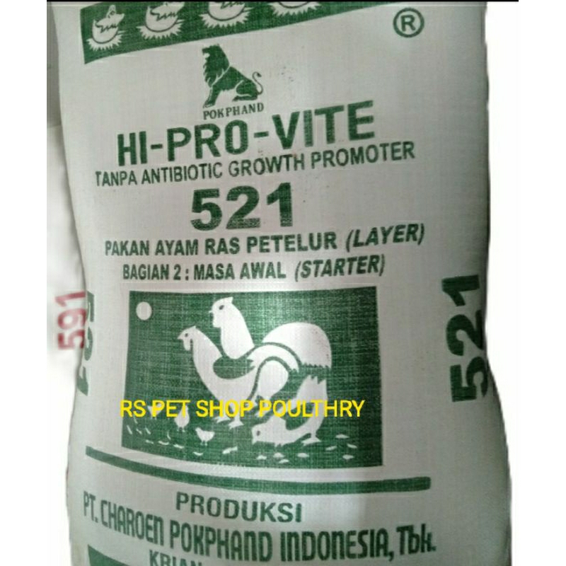 Jual Pakan Ayam Petelur 521 Pur Ayam Petelur Hi Pro Vite 15 kg | Shopee ...