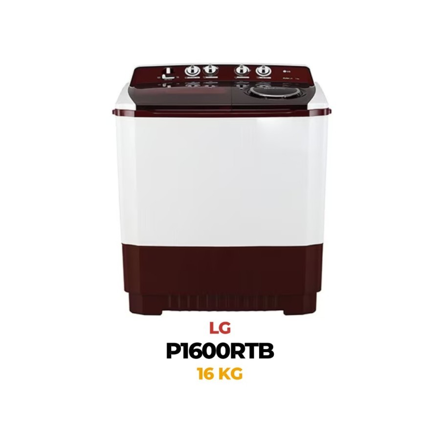 Jual MESIN CUCI LG P1600RTB 2 TABUNG 16 KG TWIN TUBE 1600 RTB | Shopee ...