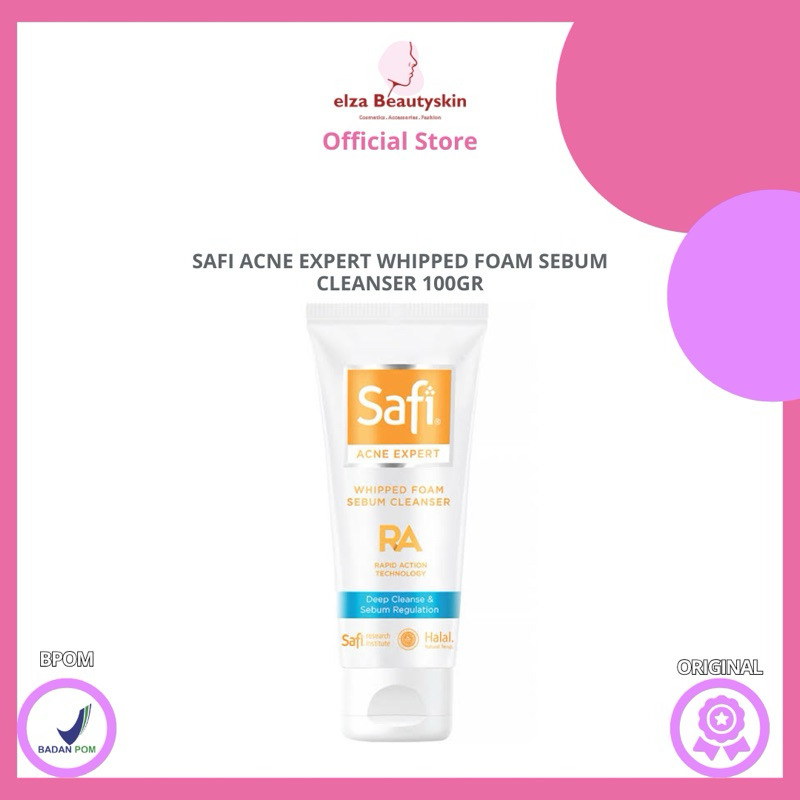 Jual Safi Acne Expert Whipped Foam Sebum Cleanser 100 G | Shopee Indonesia