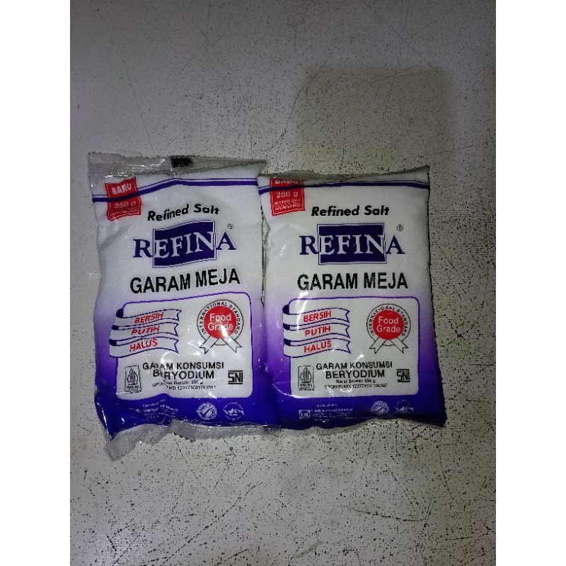 Jual Garam Halus Merk Refina per 1 bungkus | Shopee Indonesia
