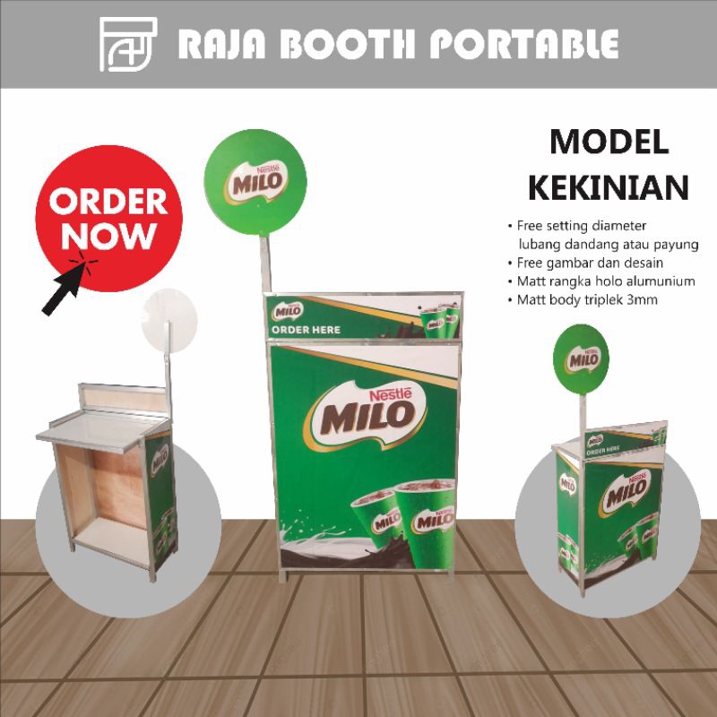 Jual Booth Portable Meja Lipat Jualan Gerobak Model Kekinian Ukuran 80 ...