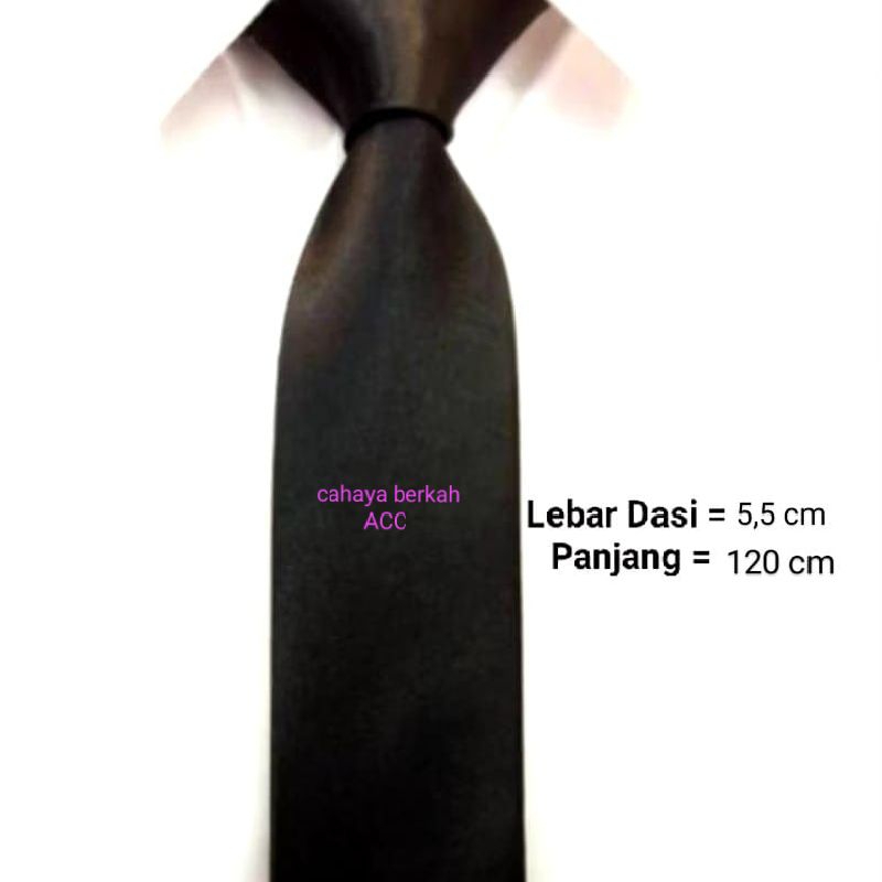 Jual dasi hitam polos dasi hitam kerja dasi hitam sekolah | Shopee ...