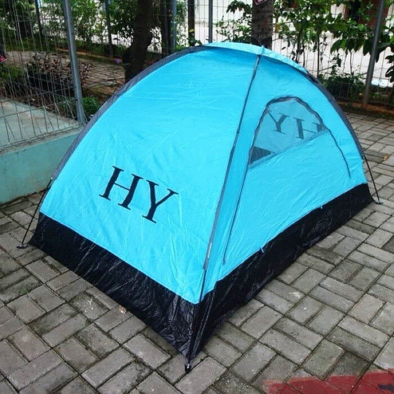 Jual TENDA CAMPING KAPASITAS 2 ORANG - TENDA SINGLE LAYER 2P - TENDA HY ...