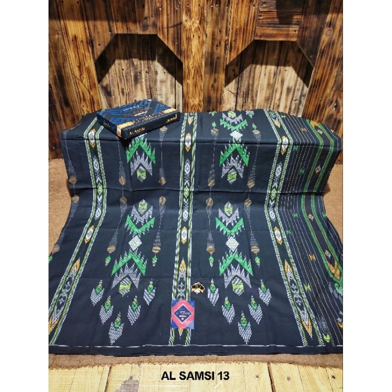 Jual Sarung tenun Al samsi white & black series | Shopee Indonesia