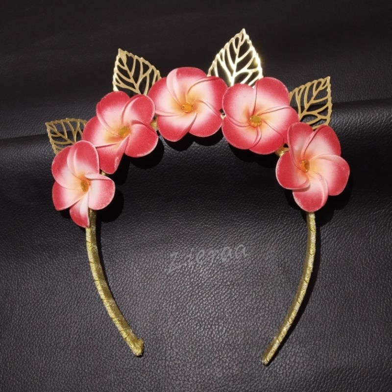 Jual Bando Tari Adat Kamboja Merah Daun Emas Kekinian | Shopee Indonesia