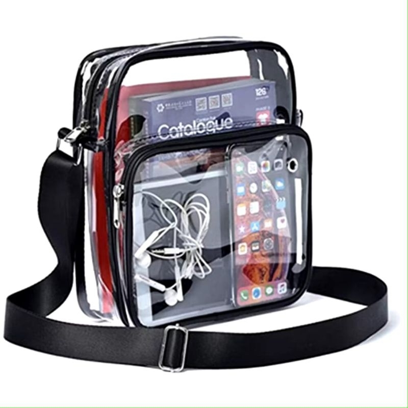 Jual Tas Selempang Wanita Bening PVC Transparan / Tas Konser K-Pop Wanita Casuial Korean Style ...