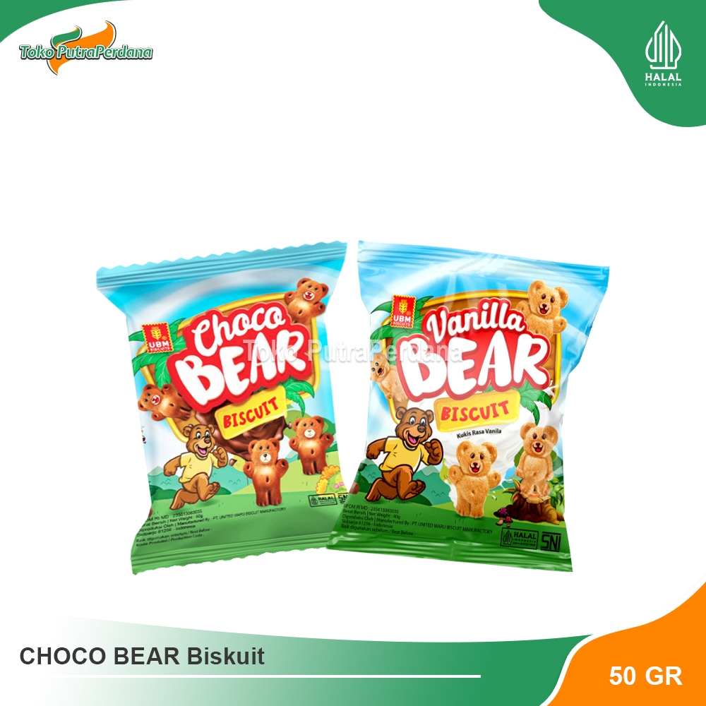 Jual UBM CHOCO BEAR Biskuit 50gr | Shopee Indonesia