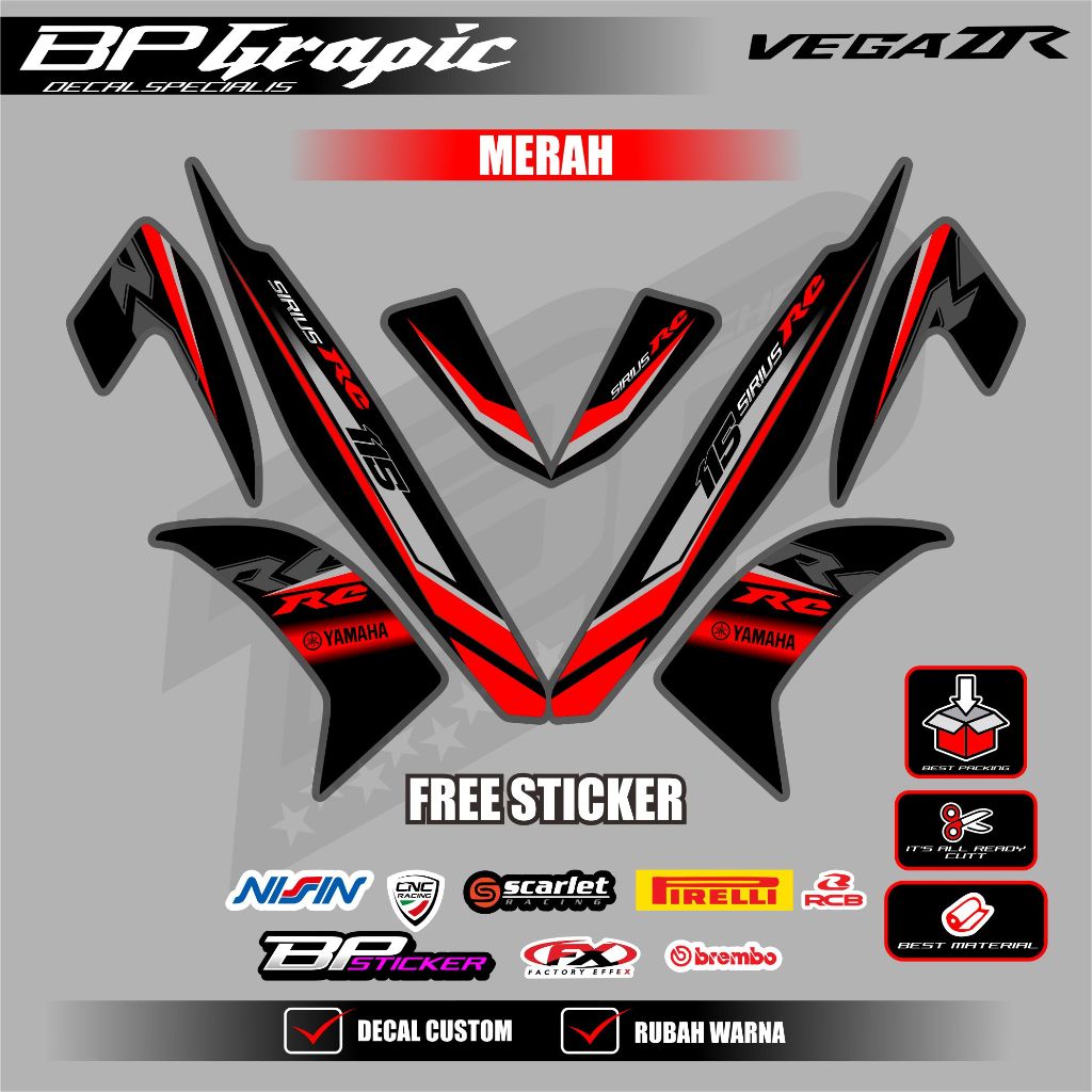 Jual STRIPING VARIASI MOTOR YAMAHA VEGA ZR / STICKER LIST YAMAHA VEGA ...