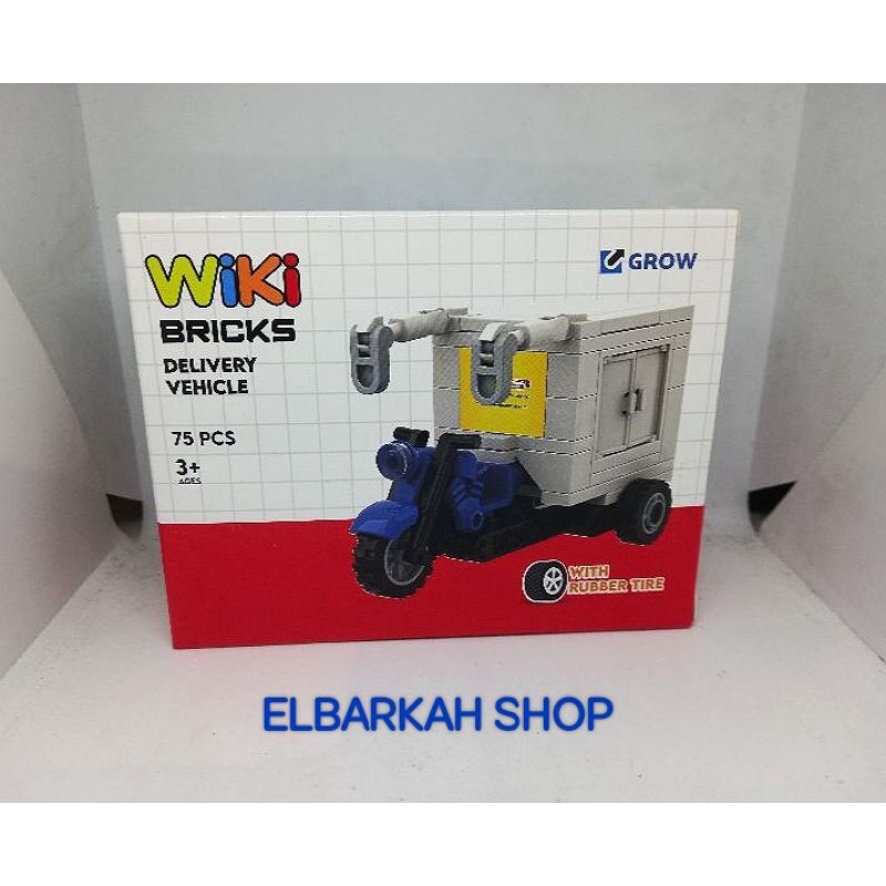 Jual Mainan Lego/Bricks/Balon susun Motor Indomaret (Delivery Vehicle ...
