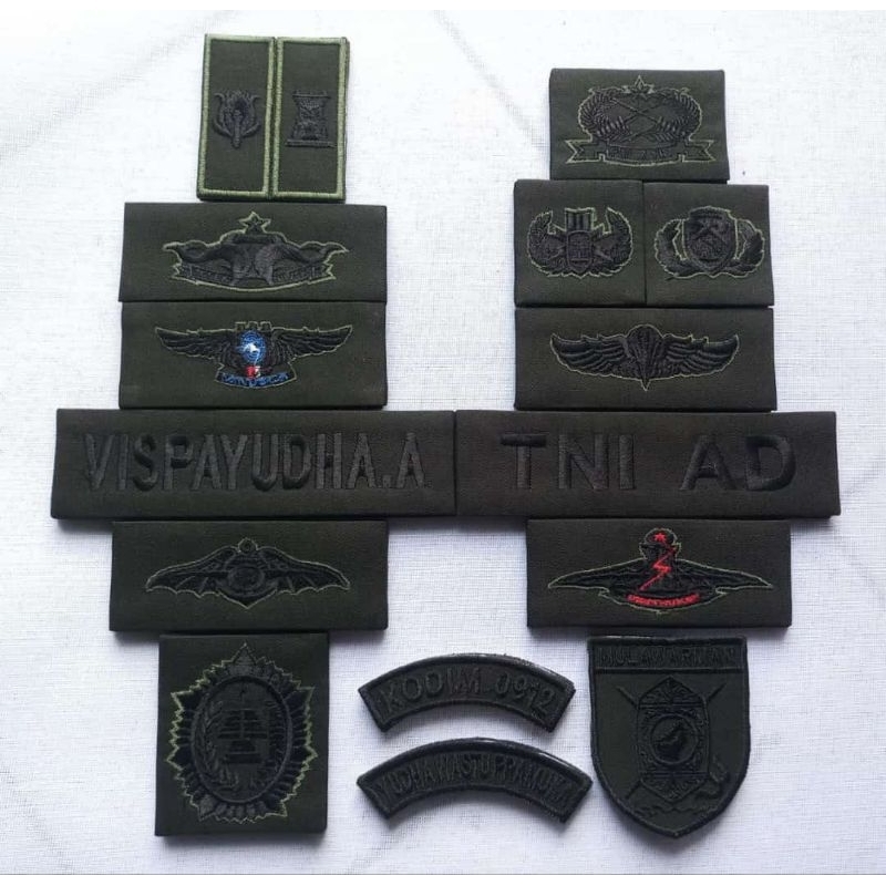 Jual FULL 1 SET PAPAN NAMA PDL TNI | Shopee Indonesia