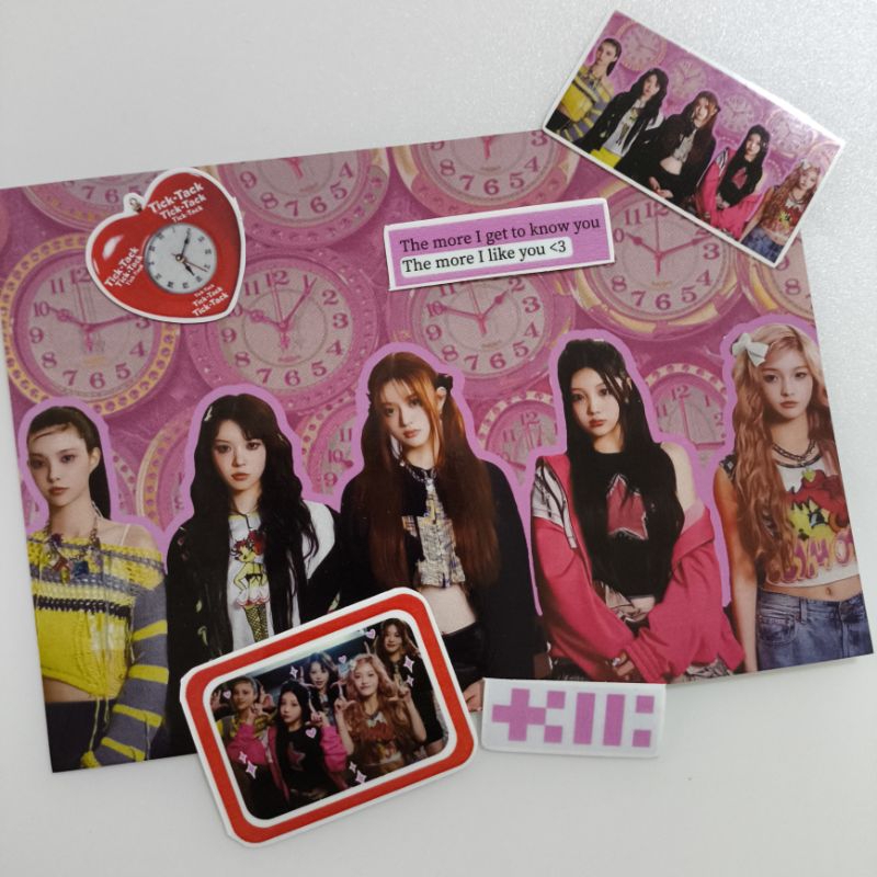 Jual ILLIT - Tick Tack print & sticker pack | Shopee Indonesia