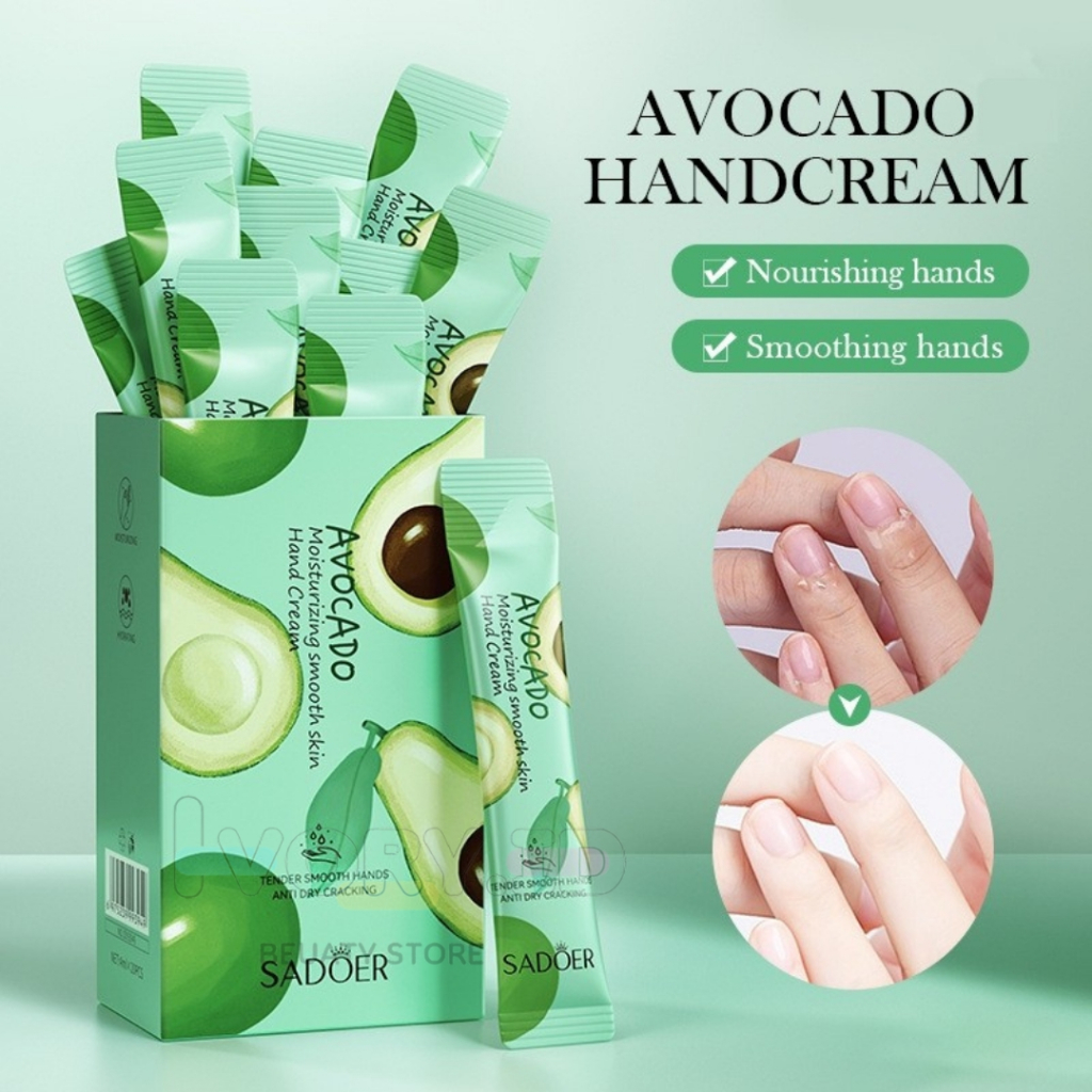 Jual SADOER Hand Cream Avocado Sachet Fruit Lotion Soft Moisturizing ...