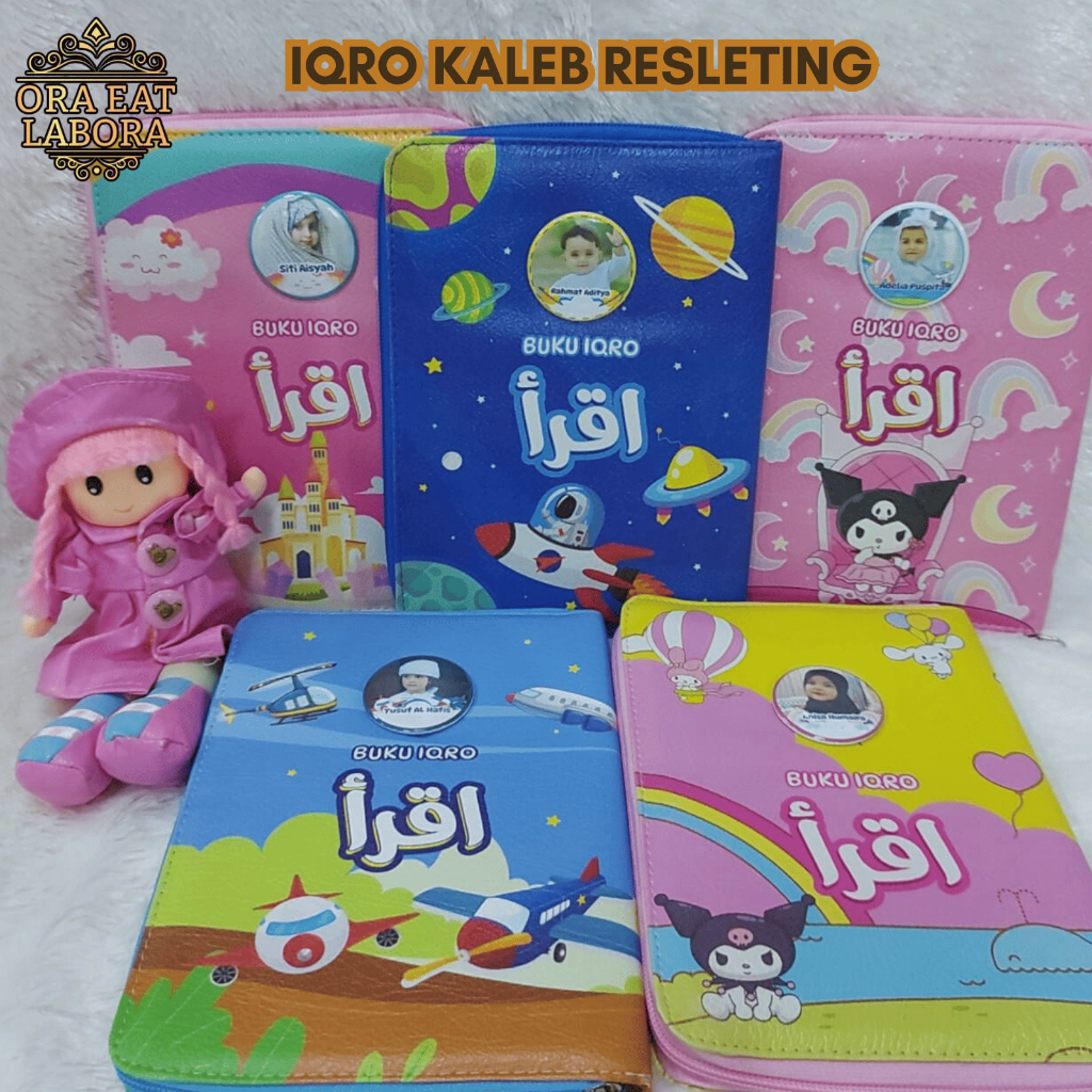 Jual Iqro Kaleb Resleting Milenial Aneka Karakter Iqro Anak Custom Foto ...
