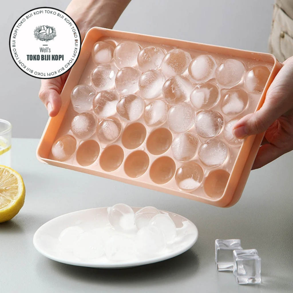 Jual YENLEE Cetakan Es Batu Jelly Bulat 33 Grid Ice Cube Tray BPA Free ...