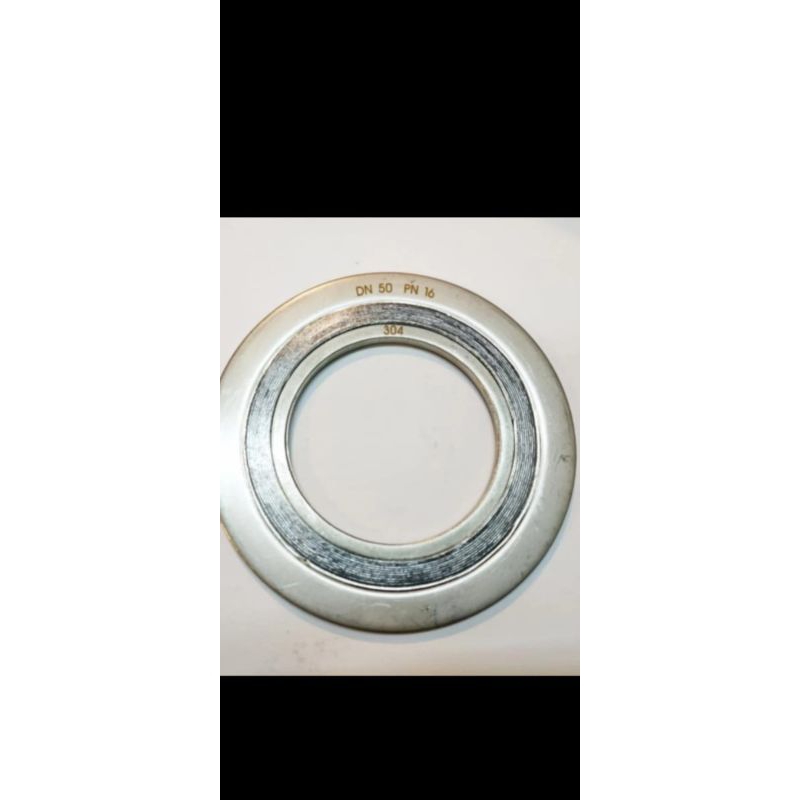 Jual Spiral Wound Gasket PN16 SWG 1/2" INCH DN15 STAINLESS STEEL 304 ...