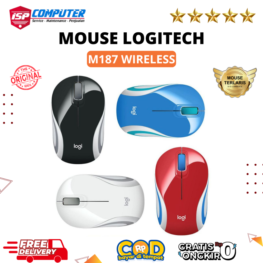 Jual Mouse LOGITECH M187 Wireless | Shopee Indonesia