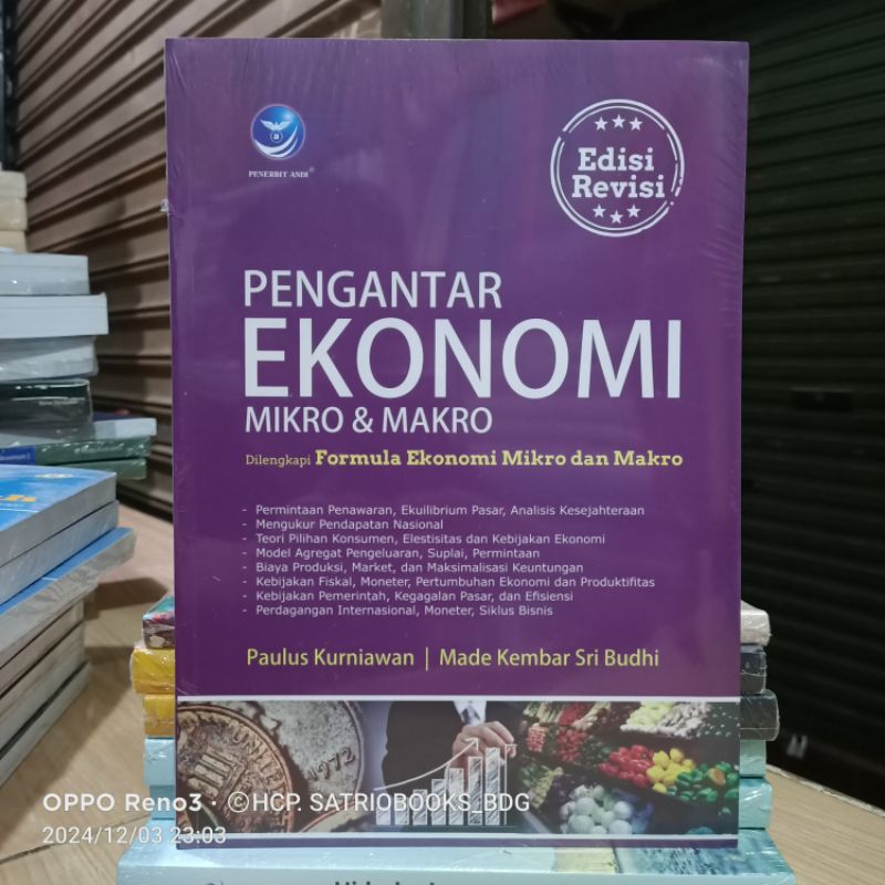 Jual PENGANTAR EKONOMI MIKRO & MAKRO. PAULUS KURNIAWAN. ORIGINAL. | Shopee Indonesia