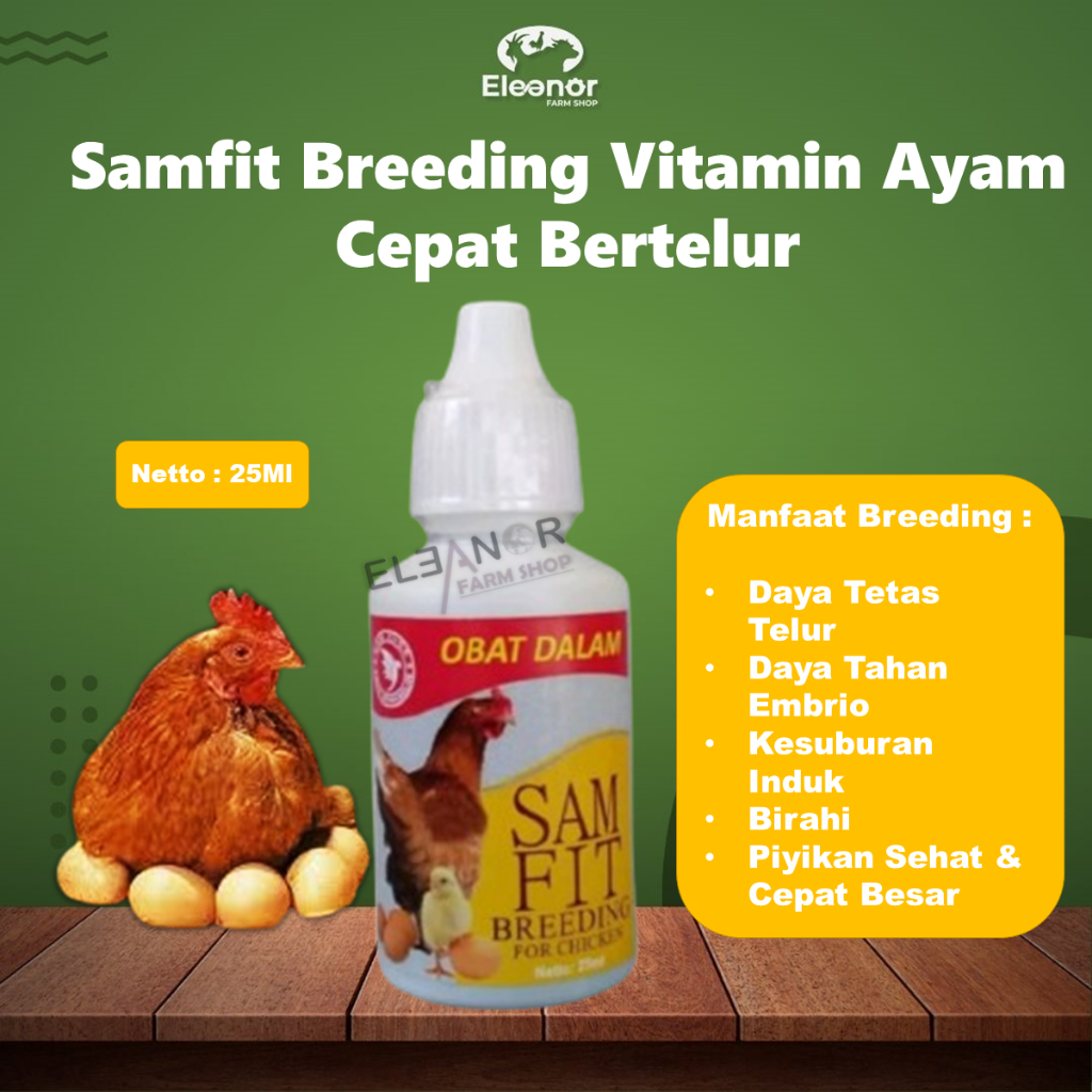 Jual Samfit Breeding Ayam Vitamin Ayam Cepat Bertelur Anti Macet ...