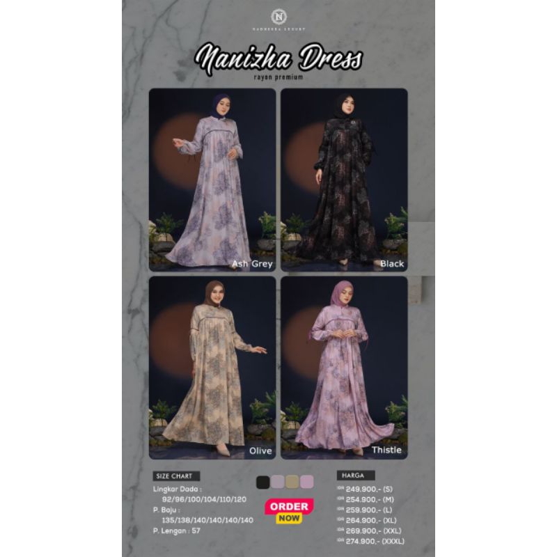 Jual NANIZHA SERIES DRESS And MIDI ORI By Nadheera luxury | Shopee Indonesia