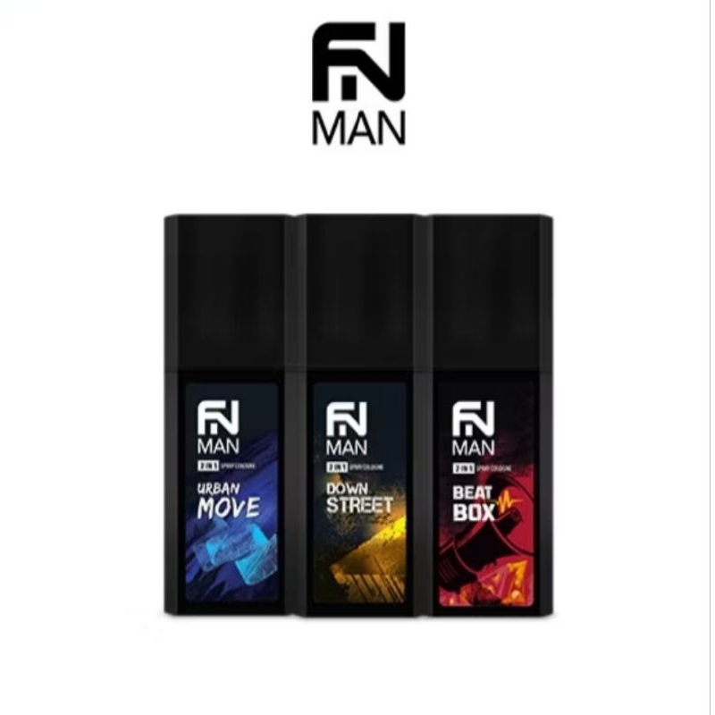 Jual FN MAN 2 IN 1 SPRAY COLOGNE 115ML/ PARFUM PRIA | Shopee Indonesia