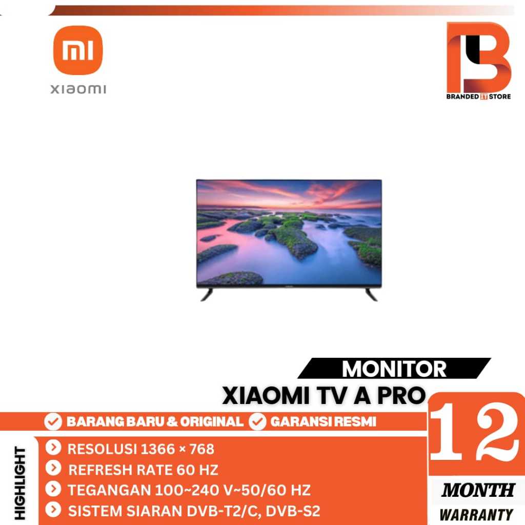 Jual Xiaomi MI TV A Pro 32 inch 32" Dolby Google Smart Digital TV ORI ...